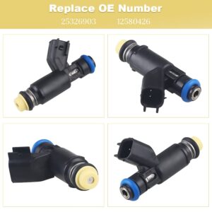 JDMON Compatible with Fuel Injectors Chevy Tahoe Silverado Suburban Avalanche Express 1500 GMC Yukon Sierra Savan 1500 5.3L 2002-2007 Replace 25326903 12580426 Pack of 8