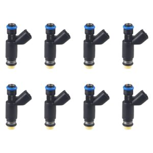 jdmon compatible with fuel injectors chevy tahoe silverado suburban avalanche express 1500 gmc yukon sierra savan 1500 5.3l 2002-2007 replace 25326903 12580426 pack of 8