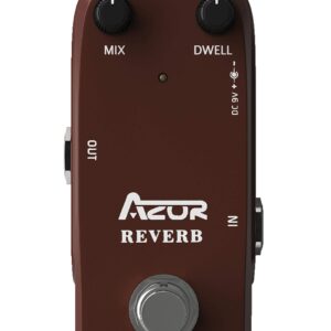 AZOR Spring Reverb Guitar Effect Pedal with Chorus Guitar Effect Pedal Pure Analog with True Bypass