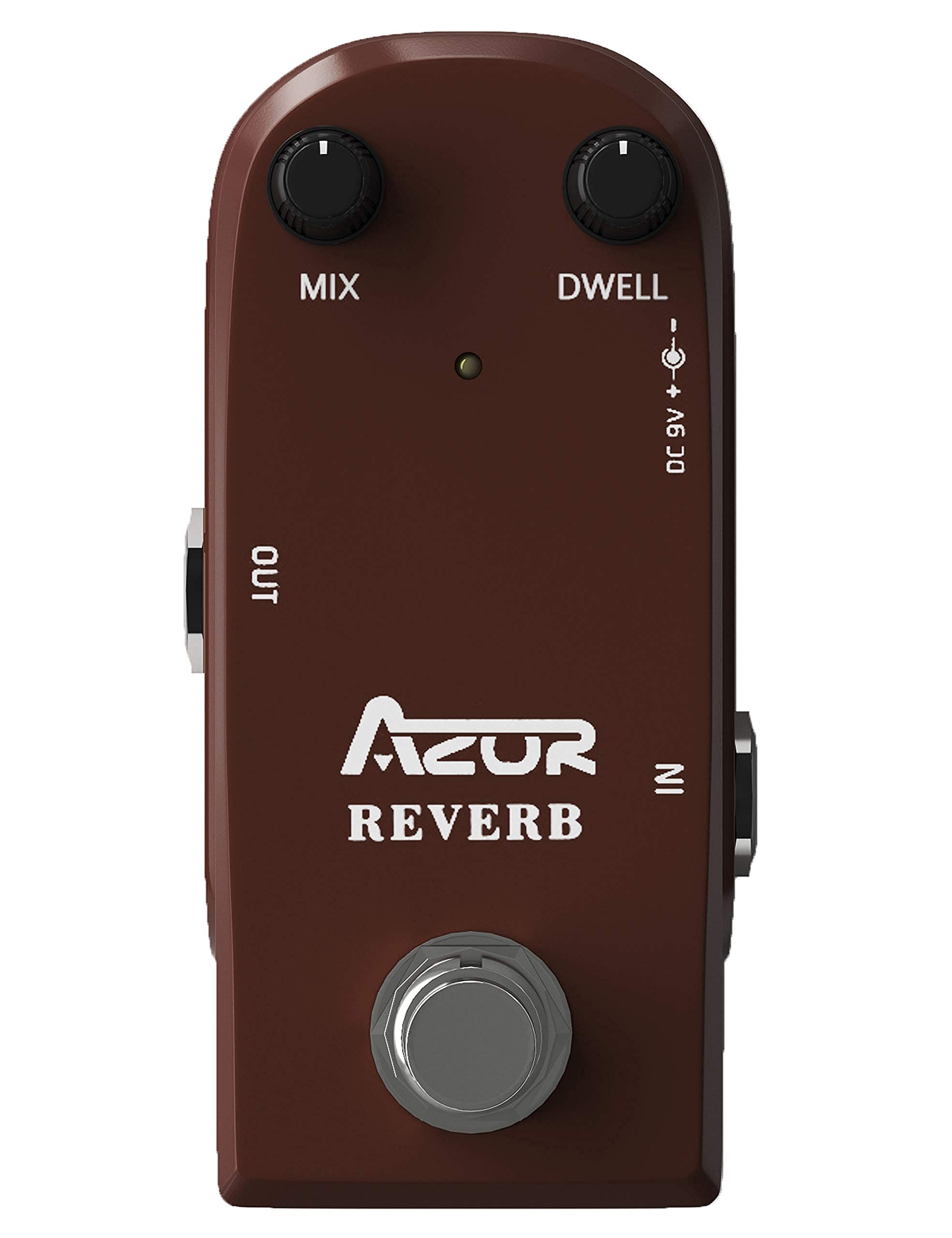 AZOR Spring Reverb Guitar Effect Pedal with Chorus Guitar Effect Pedal Pure Analog with True Bypass