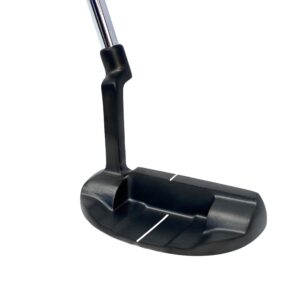 Lucky Golf Black Mallet Putter - Material: 431 Stainless Steel Casting - Loft: 3.5 Degrees - Lie: 72 Degrees - Finished Weight: 350 Grams - Length: 35 inches - Authentic Lucky Golf Rubber Grips