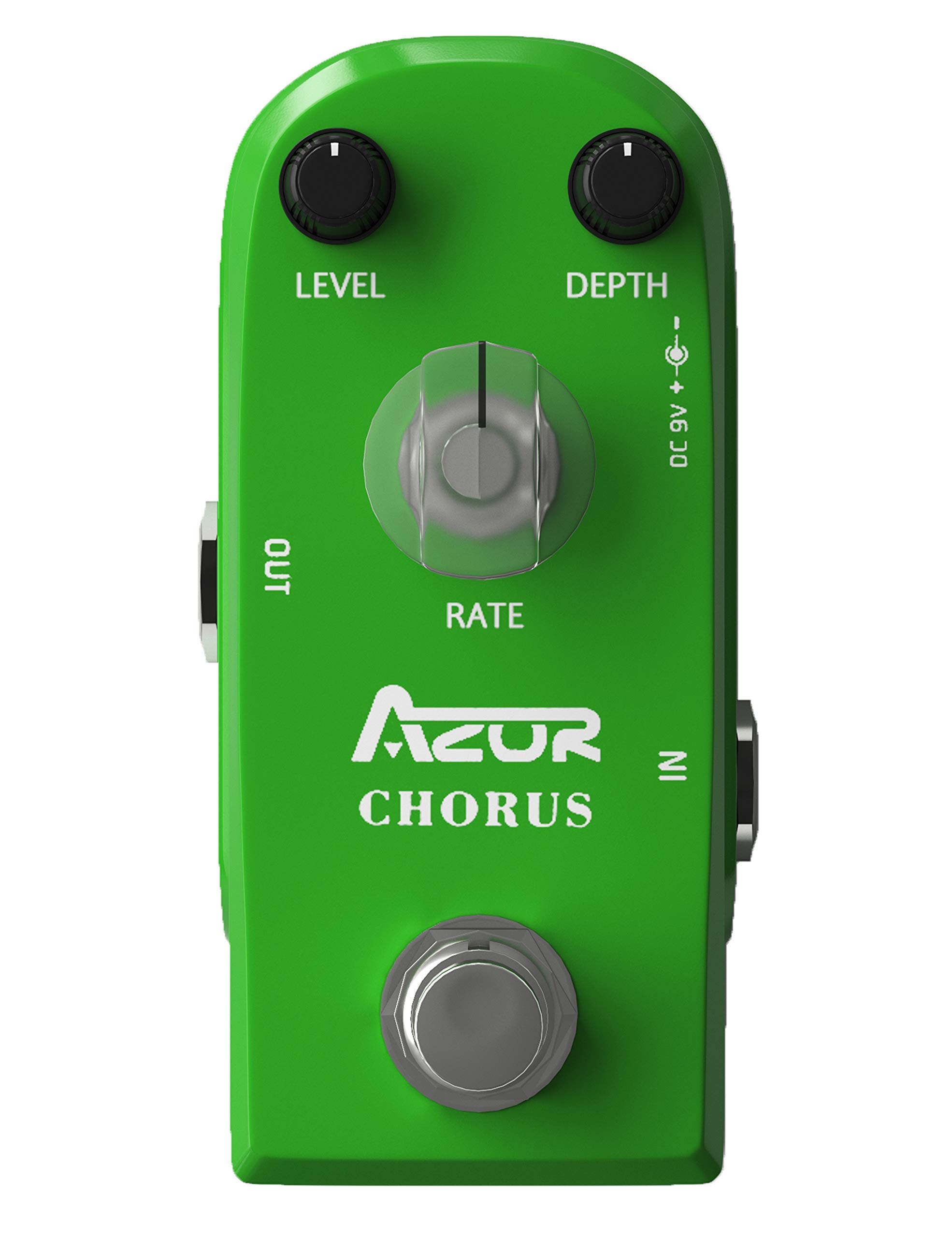 AZOR Spring Reverb Guitar Effect Pedal with Chorus Guitar Effect Pedal Pure Analog with True Bypass