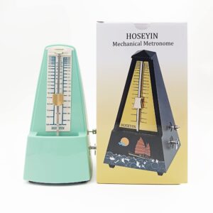 HOSEYIN Mechanical Metronome, Universal Metronome for Piano, Guitar, Violin,Drums and Other Instruments (Standard, Green)