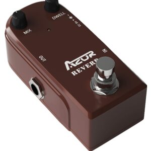 AZOR Spring Reverb Guitar Effect Pedal with Chorus Guitar Effect Pedal Pure Analog with True Bypass