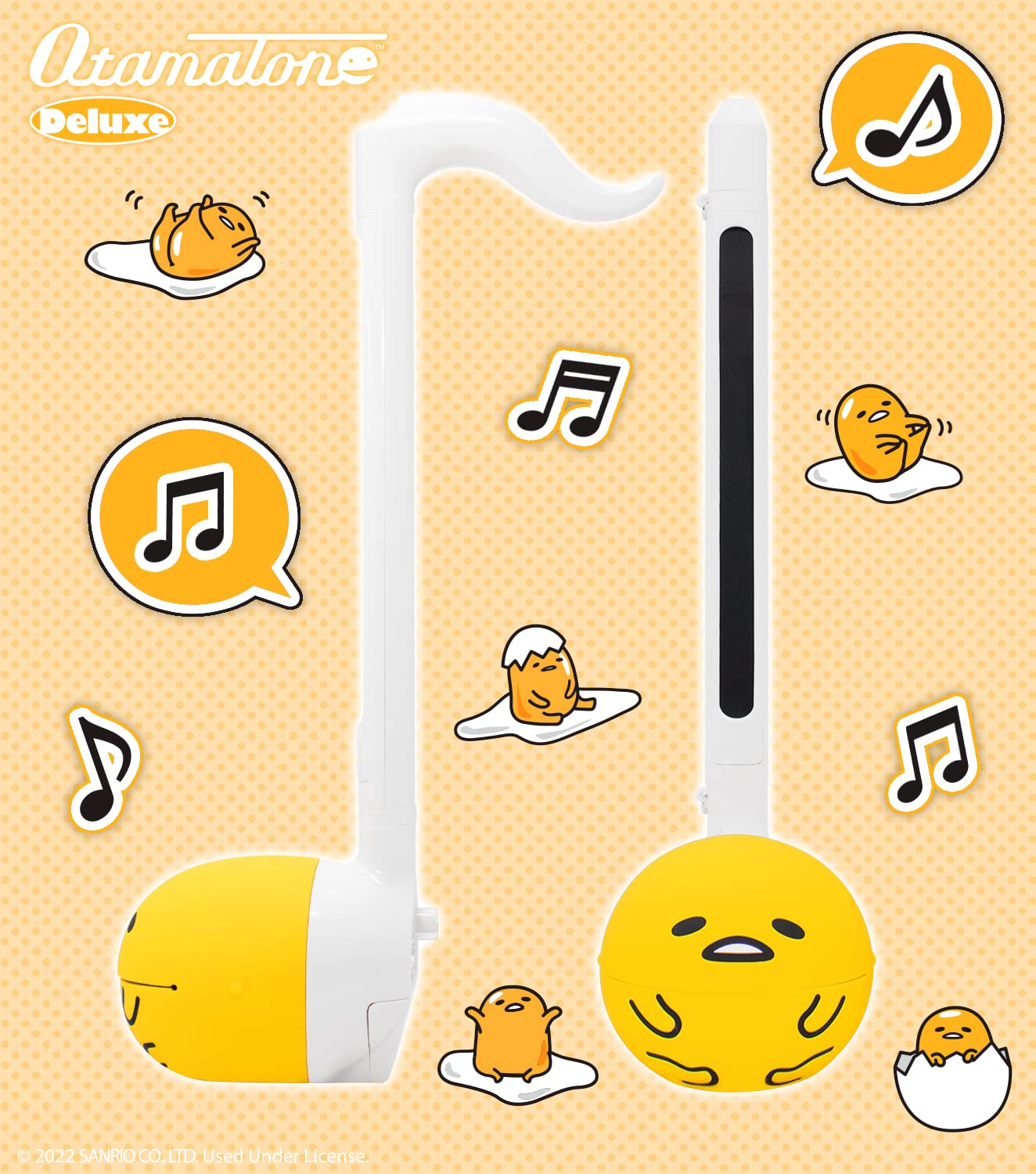 Otamatone Deluxe [Sanrio Gudetama] Electronic Musical Instrument Portable Synthesizer from Japan Maywa Denki from Japan