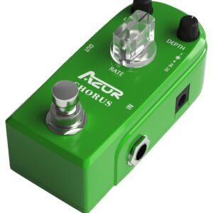 AZOR Spring Reverb Guitar Effect Pedal with Chorus Guitar Effect Pedal Pure Analog with True Bypass