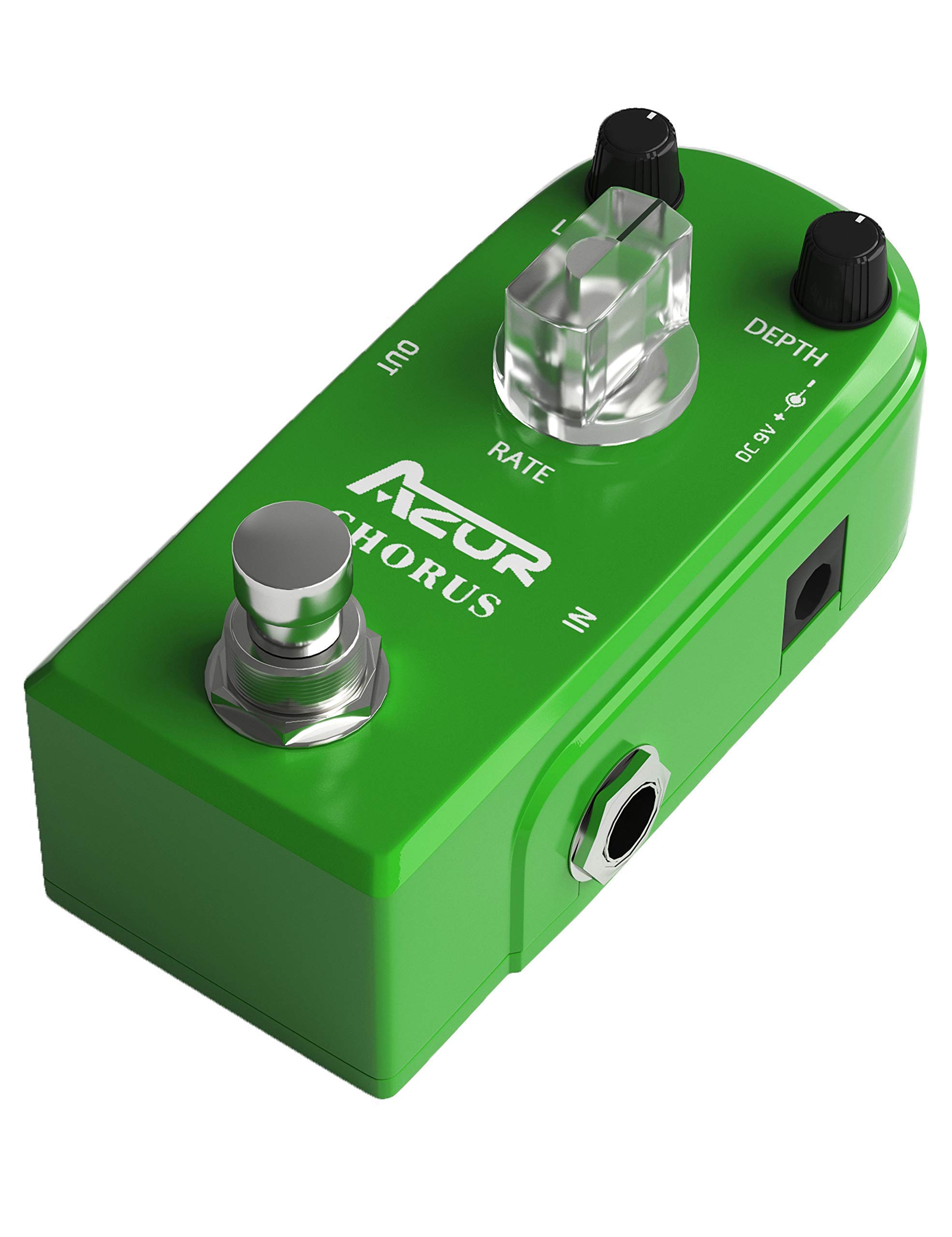 AZOR Spring Reverb Guitar Effect Pedal with Chorus Guitar Effect Pedal Pure Analog with True Bypass