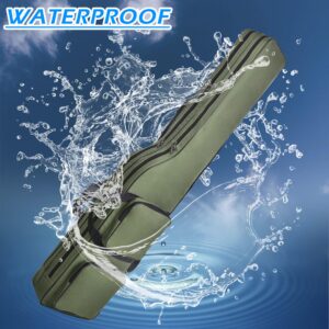 4.27ft Fishing Rod Case Bag, Portable Fishing Pole Bag Carrier for Travel, Waterproof Fishing Rod Organizer, Large Capacity Fishing Tackle Storage Bag, Fishing Gear Gifts for Men