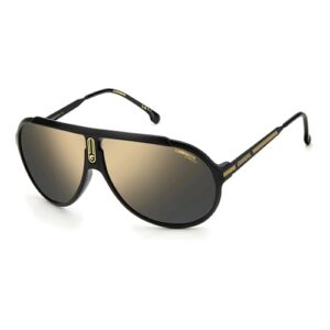 carrera unisex sunglass style endurance65/n pilot, matte black/grey gold mirrored, 63mm, 10mm