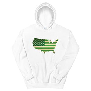 marijuana green united states hoodie