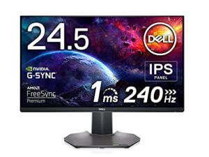 dell 240hz gaming monitor 24.5 inch full hd monitor with ips technology, antiglare screen, dark metallic grey - s2522hg