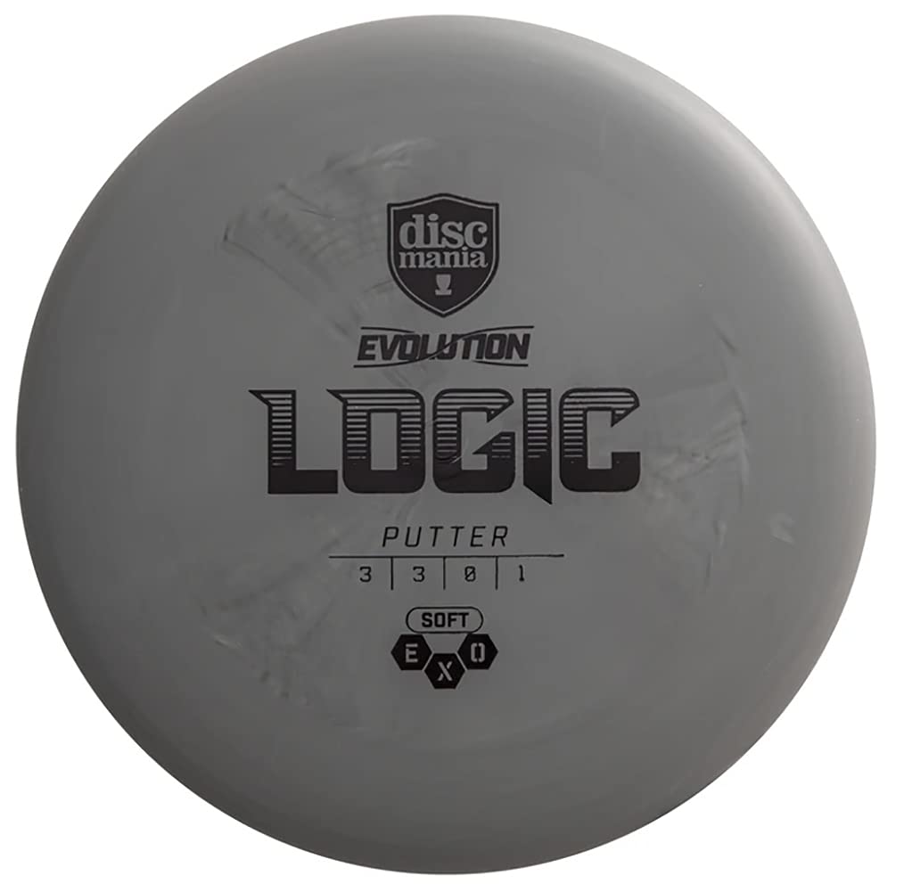 Discmania Evolution Exo Soft Logic Disc Golf Putter - Low Profile Disc Golf Putter and Approach Disc (Colors May Vary) - 173-176g