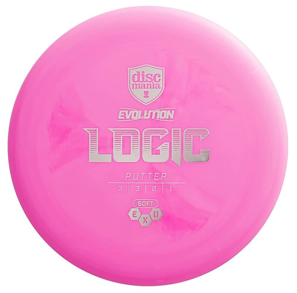 Discmania Evolution Exo Soft Logic Disc Golf Putter - Low Profile Disc Golf Putter and Approach Disc (Colors May Vary) - 173-176g