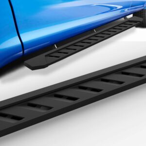 Ziruiautopart 7 inch Texture Black Heavy Duty Running Board Compatible for 2015-2023 Ford F150 Super Crew Cab, 2017-2023 Ford F250 F350 Super Duty Super Crew Cab Side Step Nerf Bar