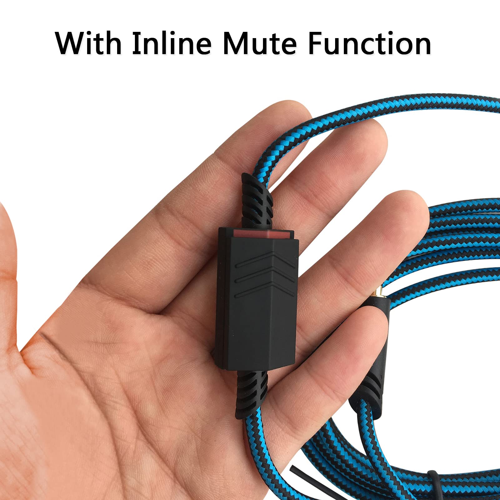 Meijunter Replacement Inline Mute Cable Compatible with Astro A10 A40 A30 A50 Gaming Headset/PS4/Xbox One/Switch - Audio Cord Adapter