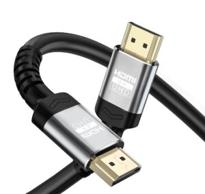 soonsoonic 4k hdmi cable 20 feet | 18gbps ultra high speed hdmi 2.0 cable & 4k@60hz hdr 3d arc hdcp2.2 ethernet hdmi cord | for uhd tv monitor laptop xbox ps4/ps5 ect (6.1m)