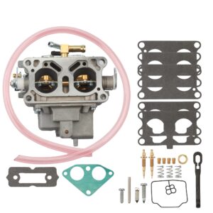 dasbecan 15003-2766 carburetor carb with repair kit compatible with kawasaki mule 3000 3010 3020 2001-2008 trans 4x4 carb kit