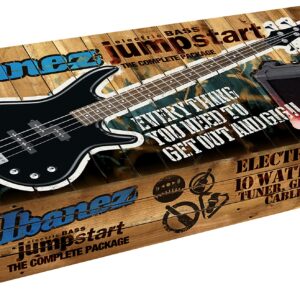 Ibanez IJSR190N Jumpstart Bass Metallic Light Blue w/Gig Bag, 10W Amp, Tuner, Strap, & Cable