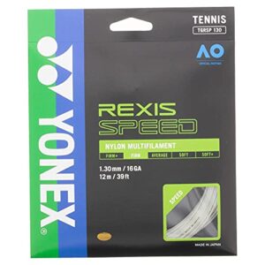 yonex rexis speed 125 / 16l tennis string (white) (12m/39ft)