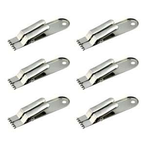 besportble maggots catching tools 6pcs stainless steel hook clips worm catching clamp fishing bait clips baits catcher