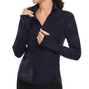 vutru women's workout yoga jacket full zip running track jacket