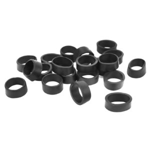 VBESTLIFE 40pcs Fishing Rod Rings,Fishing Rod Ring Silicone Winding Check Decorating Ring Trim Adapter for Fishing Rod Building/Repairing/Maintaining(20MM) Fishing Tools and