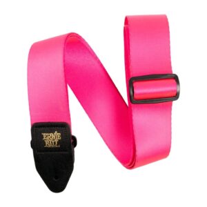 ernie ball premium guitar strap, neon pink (p05321)