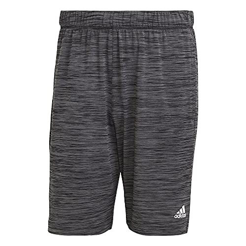 adidas mens Designed to Move Aeroready Primegreen Shorts, Black Melange, Large