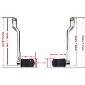 WOWTK Heel Toe Shift Pegs, Front and Rear Levers w/Shifter Pegs for Harley 1986-2017 FL Softail,1988-2024 Touring Road King Road Glide Street Glide Electra Glide and 2008-later Trike Models