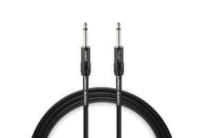 warm audio pro-ts-20' pro series straight to straight instrument cable - 20-foot black/silver