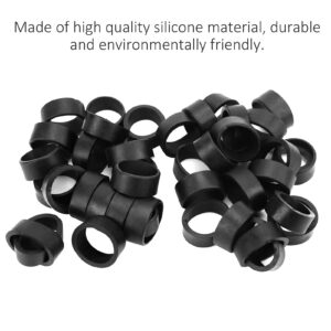 VBESTLIFE 40pcs Fishing Rod Rings,Fishing Rod Ring Silicone Winding Check Decorating Ring Trim Adapter for Fishing Rod Building/Repairing/Maintaining(20MM) Fishing Tools and