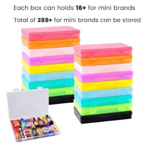 Aptbyte Collector Case Compatible with 5 Surprise Mini Brands Toys Series 1 2 3, 18 Independent Mini Mart Box for Gold Rush Mystery Capsule Real Miniature Collectible Toy (Box Only)