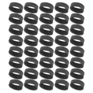 VBESTLIFE 40pcs Fishing Rod Rings,Fishing Rod Ring Silicone Winding Check Decorating Ring Trim Adapter for Fishing Rod Building/Repairing/Maintaining(20MM) Fishing Tools and