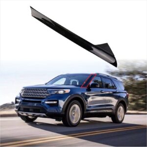 dolksn a-pillar front molding windshield outer trim w/side tape fit for 2011-2019 ford explorer 4 door utility bb5z-7803145-aa bb5z-7803137-ab driver side (left)