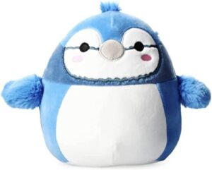 squishmallow official kellytoy babs the blue jay bird soft squishy stuffed toy plush animal (8 inch)