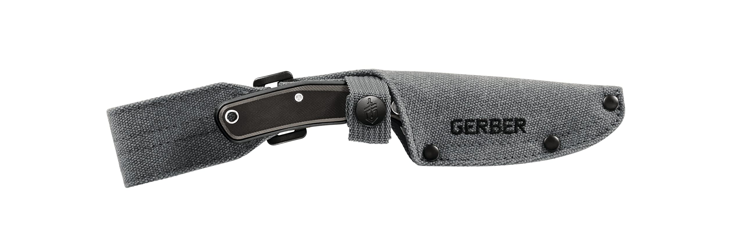 Gerber Gear Downwind Caper - Fixed Blade Knife with Sheath for Hunting Gear - Black