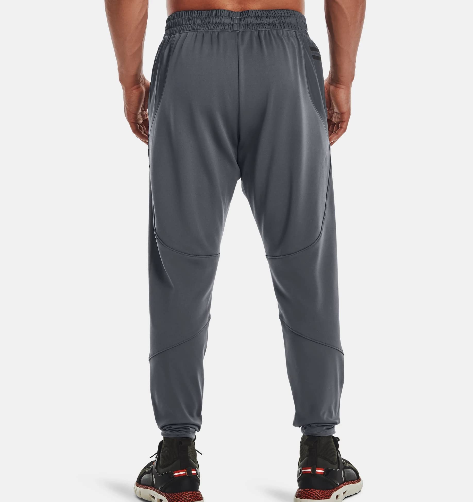 Under Armour Men's Fleece Storm Pants 1357120 (Large, Pitch Gray/Reflective - 012)