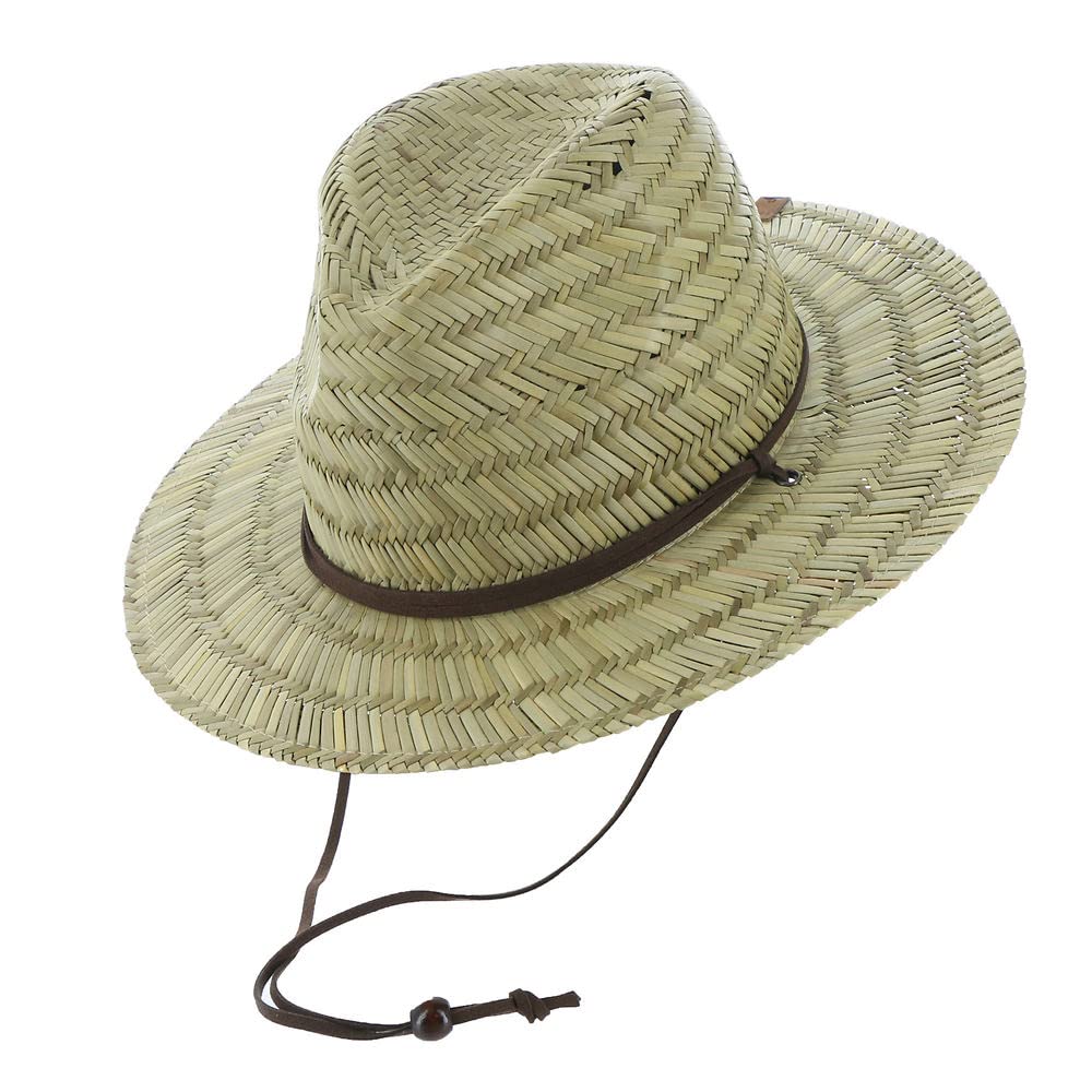 Quiksilver Men's JETTYSIDE 2 Sun Protection Lifeguard Straw HAT, Natural, XXL