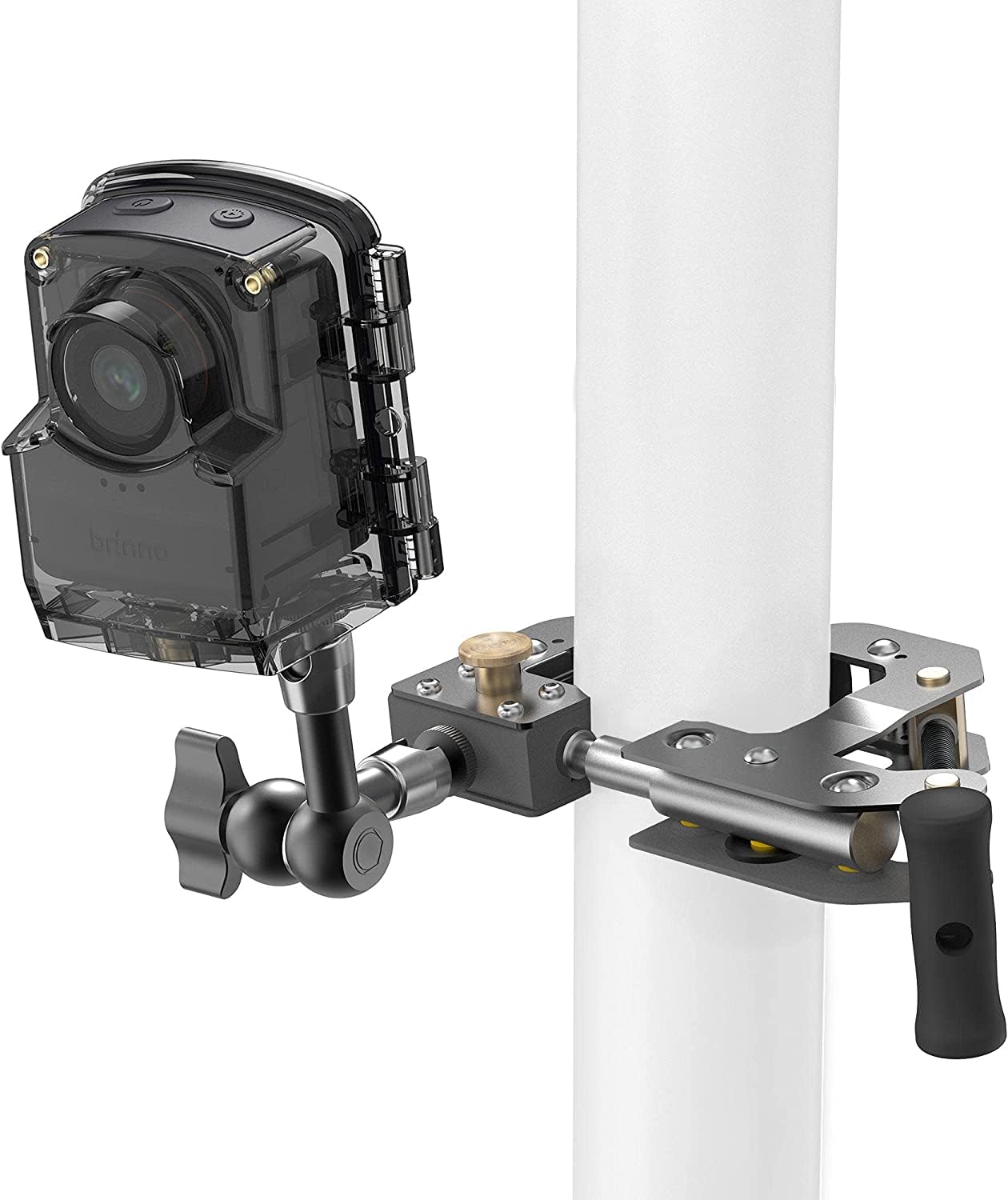 Brinno BCC2000 Lite Construction & Outdoor Weather Camera, TLC2020 Time Lapse Camera Waterproof Housing ATH1000 & Mounting Clamp ACC1000P – HDR FHD, 99 Day Battery Life, 360-Degree Tripod Arm