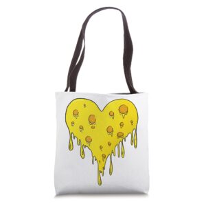 wisconsin's heart of cheese tote bag