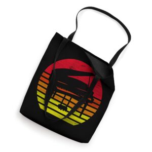 Retro piano silhouettte Tote Bag