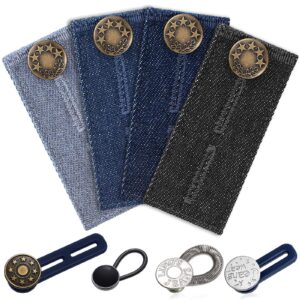 zynery 8pcs waistband extenders set, pregnancy pants extender button extender for pants/jeans/men/women