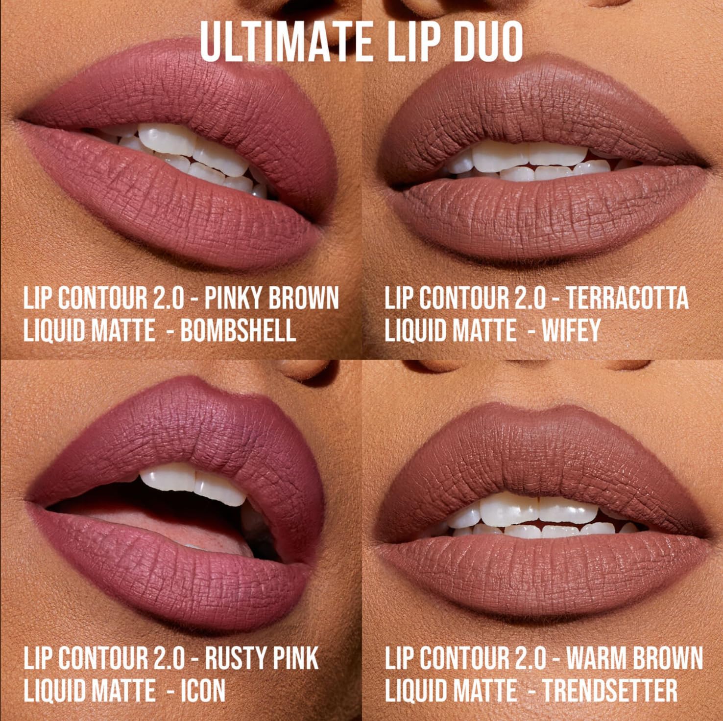 HUDA BEAUTY Lip Contour 2.0 Automatic Matte Lip Pencil Terracotta