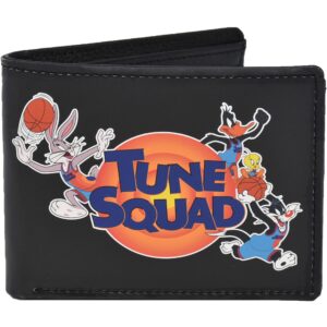 concept one warner bros space jam a new legacy tune squad bifold wallet in a decorative tin case, multi