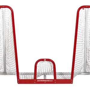 Winnwell Hockey Skill Training Net- 72" Heavy Duty Shooter Tutor Hockey Net with 1.5" Posts, Equipment to Help Improve Shot Accuracy for Kids, Teens, Adult Players