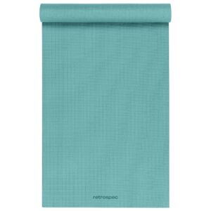 Retrospec Pismo Yoga Mat for Men & Women - 72” x 24” x 5mm - Extra Long Non Slip Exercise Mat for Yoga, Pilates, Stretching, Floor & Home Workouts - Blue Ridge