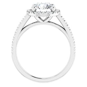 JEWELERYIUM Elegant Geometric Engagement Ring, Round Cut 2.00CT, Colorless Moissanite Ring, 925 Sterling Silver, Daily Wear Ring, Wedding Ring, Bridal Ring, Perfact for Gift Or As You Want (6.5)