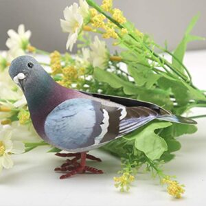 BWWNBY Simulation Foam Pigeon Model,Artificial Imitation Animal Fake Pigeon Home Garden Ornament Miniature Decoration(Random)