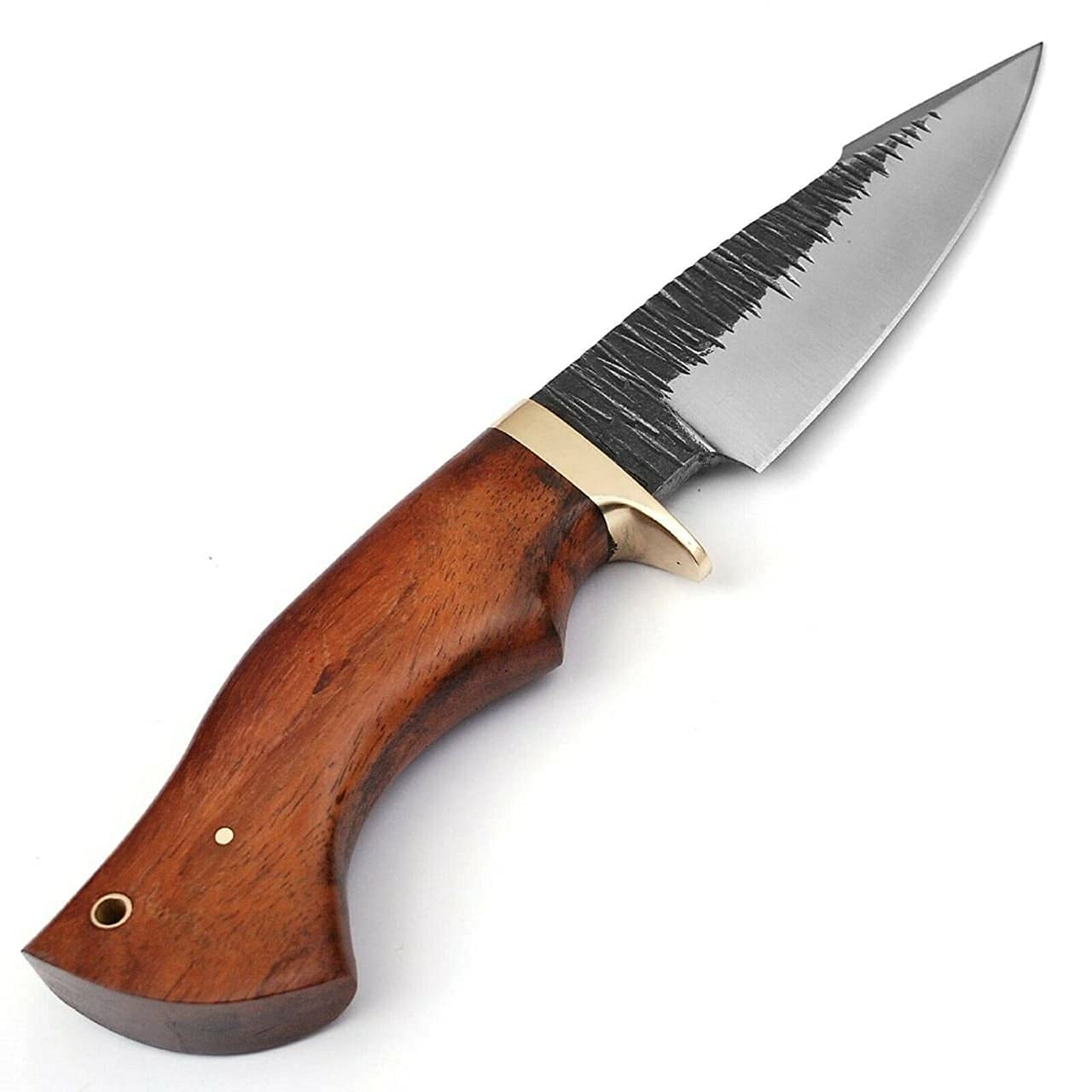 SHARD BLADE Handmade Carbon Steel Hunting Knife with Sheath Fixed Blade knives Wood Handle Camping Knife Bushcraft Knife, Survival Hunting Knife