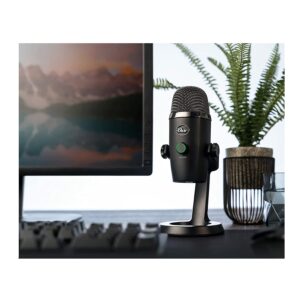 Blue Yeti Nano Premium USB Mic Black with Headphones and Pop Filter Bundle (3 Items) Microphones